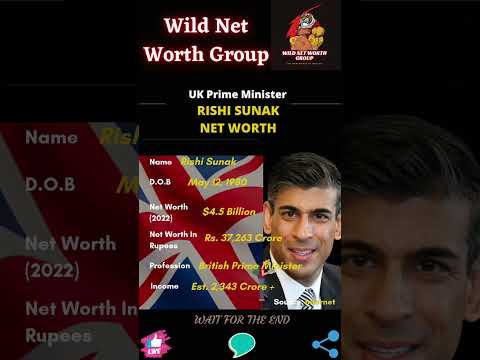????UK PM- Rishi Sunak Net Worth????#shorts????#wildnetworthgroup????28 October 2022????