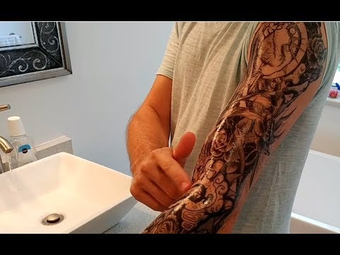 My Experience With A Full Sheet Temporary Arm Tattoo for Men
