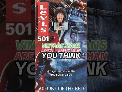 VINTAGE JEANS ARE ACTUALLY SLIM? #menswear #mensfashion #vintagefashion #jeans #denim #shorts #style