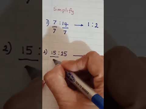 Simplify Ratio | Quick Maths