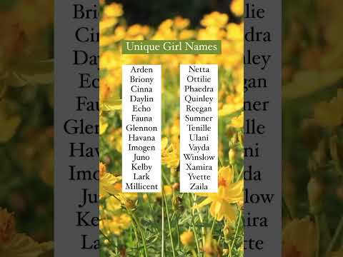 Unique girl names! Which ones are your favorite?? #babynames #babygirl #baby #name #unique #names