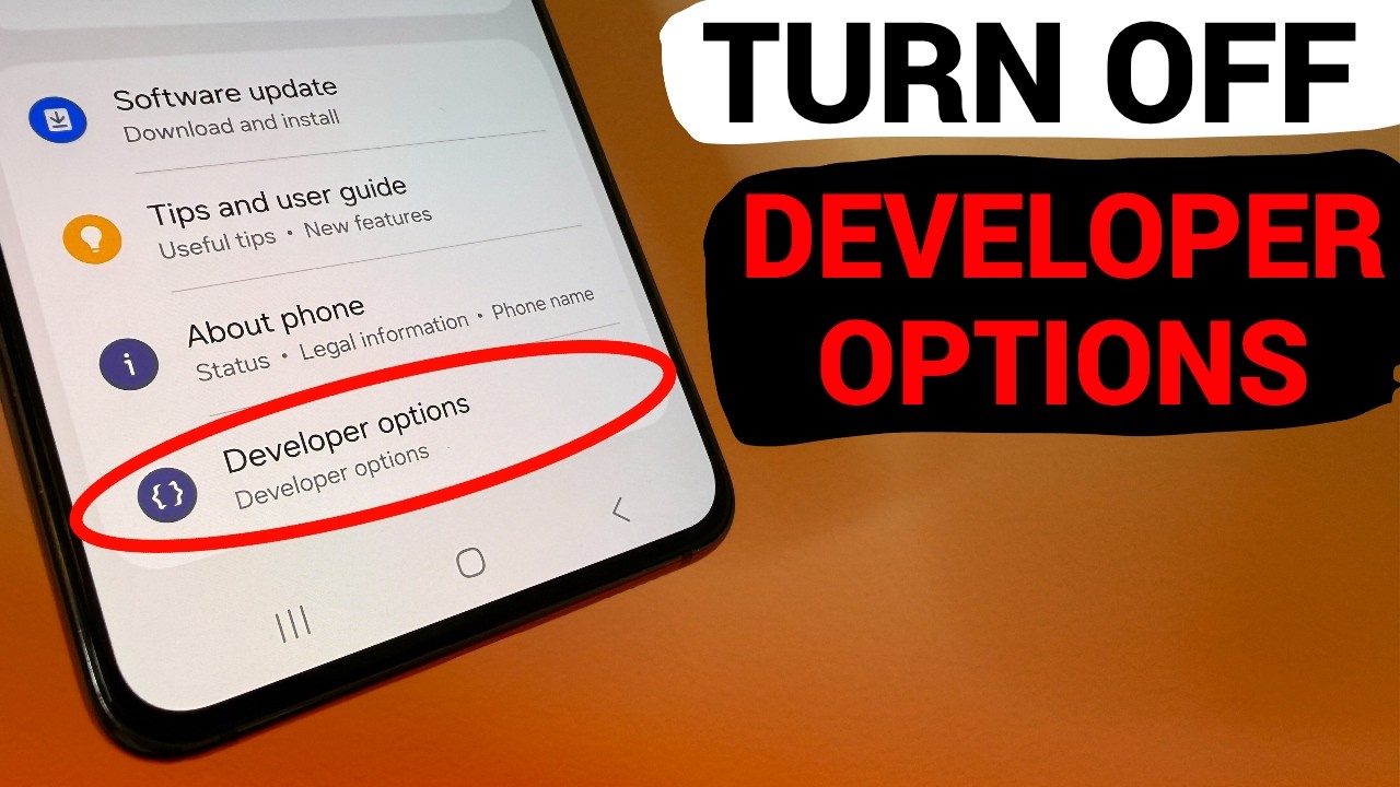 Enabled Developer Options Can Hack Your Phone. Turn it off