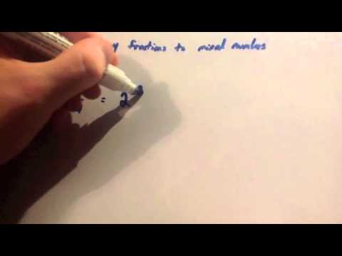 Improper to mixed numbers - Corbettmaths