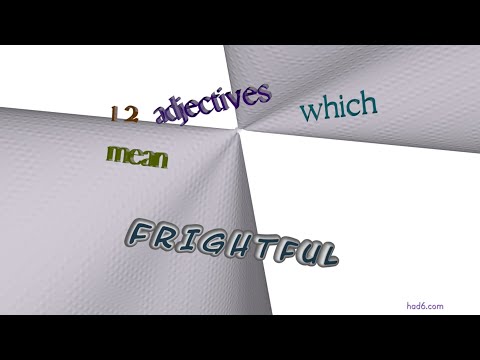 frightful - 18 adjectives synonym of frightful (sentence examples)