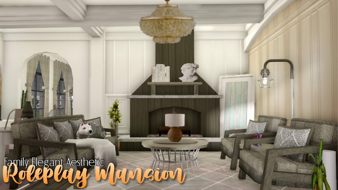 Bloxburg: Family Stylish Aesthetic Roleplay Mansion (House Build)   | Roblox