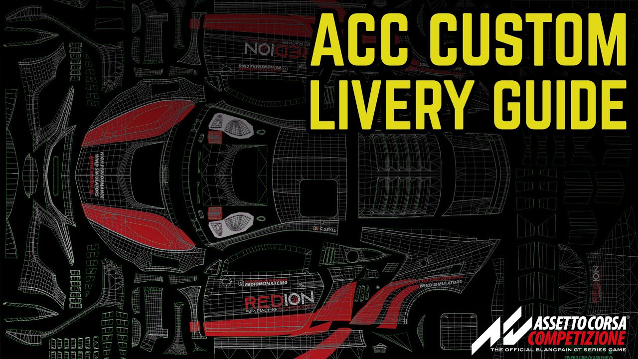 Custom Livery Guide for Assetto Corsa Competizione