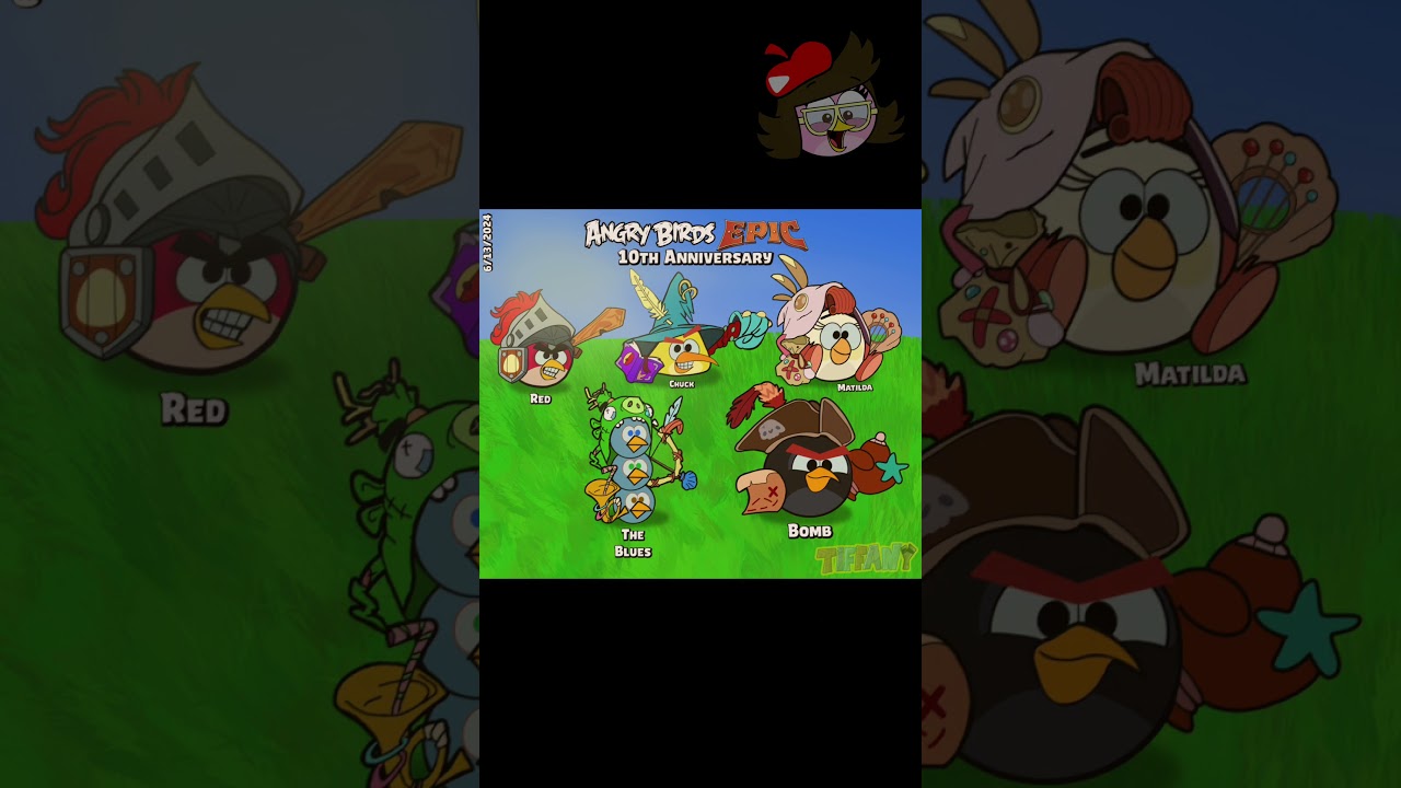Happy 10th Anniversary Angry Birds Epic! | Tiffany Fisher Artist #shorts