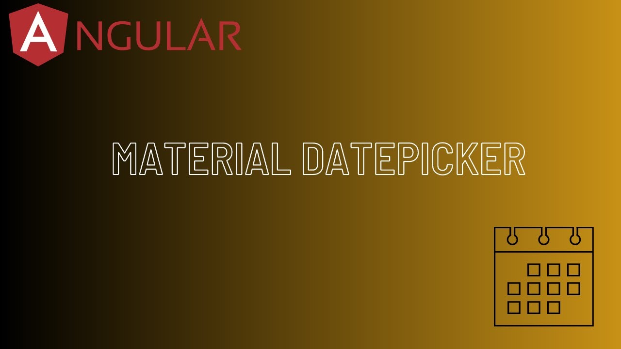 Angular Material Datepicker