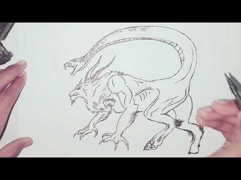How to draw Chimera Step by Step – I'm Youtuber – Follow my videos to ...