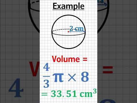 Volume of a Sphere | Beat the Calculator #shorts