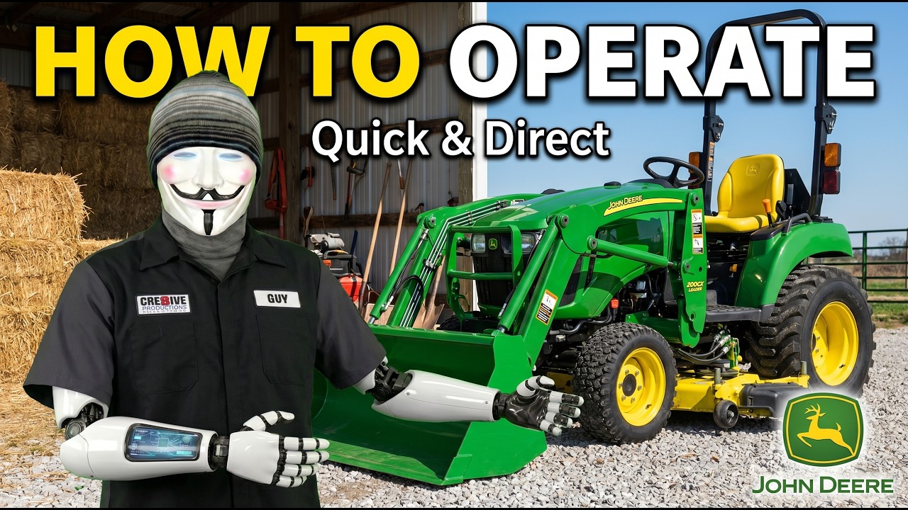 John Deere 2305 Compact Tractor Operation Instructions | How To Use Controls | Tips To Start Operate