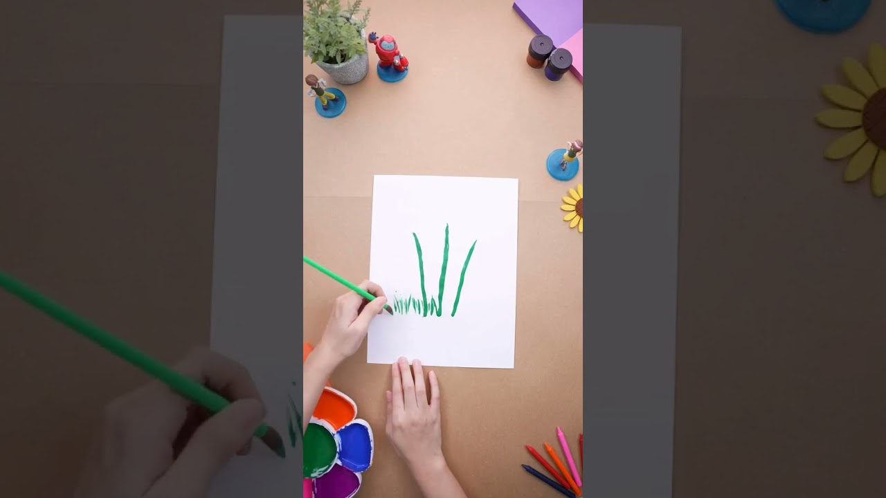 Spring crafts #trending #viral #youtubeshorts #kidsart #kidsfun #kidsactivitiesathome #kidscraft