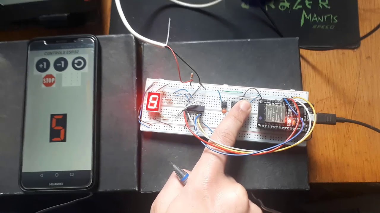 Micropython | ESP32 | A counter with remote control | Final Demo