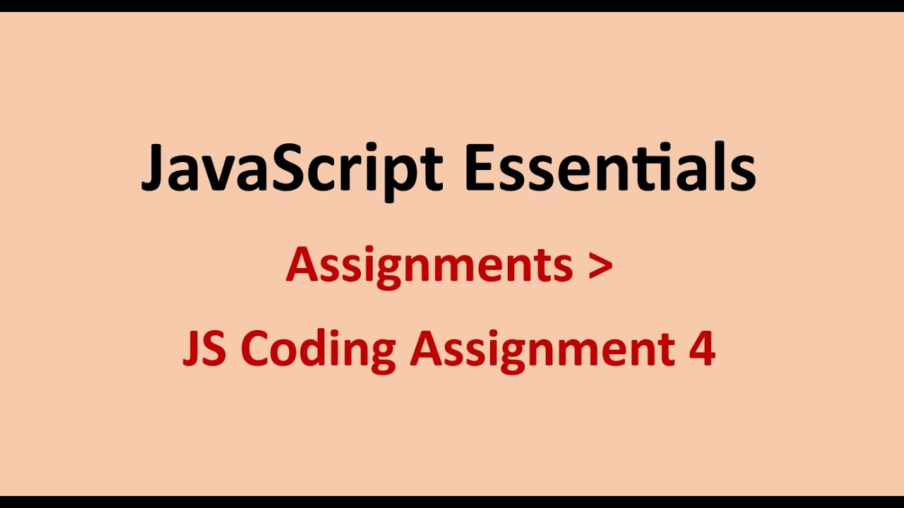 JS Coding Assignment 4 | Assignments | JavaScript Essentials || NxtWave || CCBP