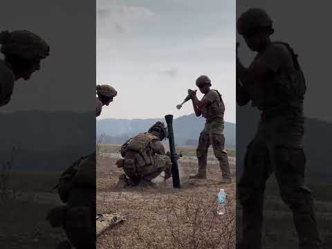 81mm mortar misfire! #army #military #foryou #marine #mortars #militarysoldier #viral #shorts