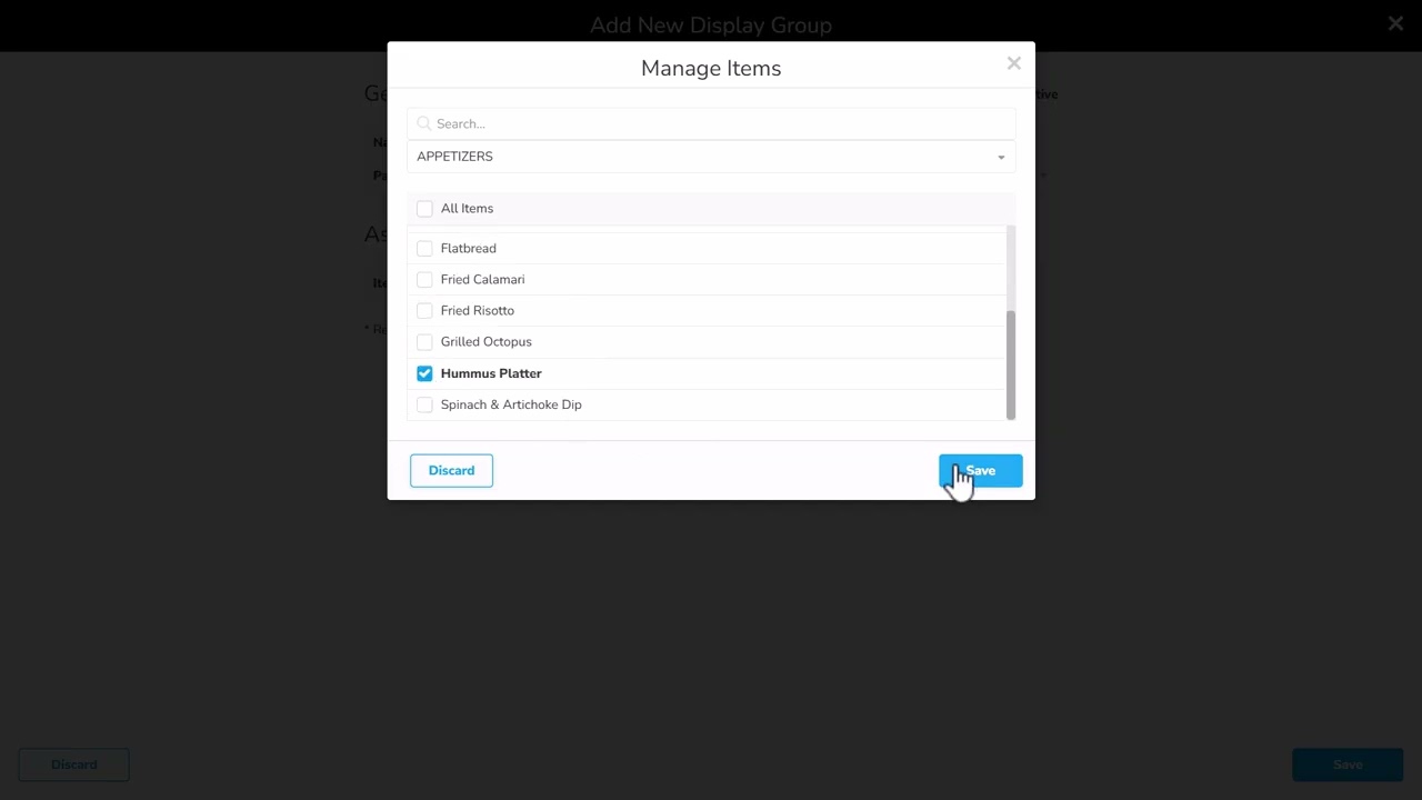 Shift4 Dine Customer Hub: Setting Up Display Groups