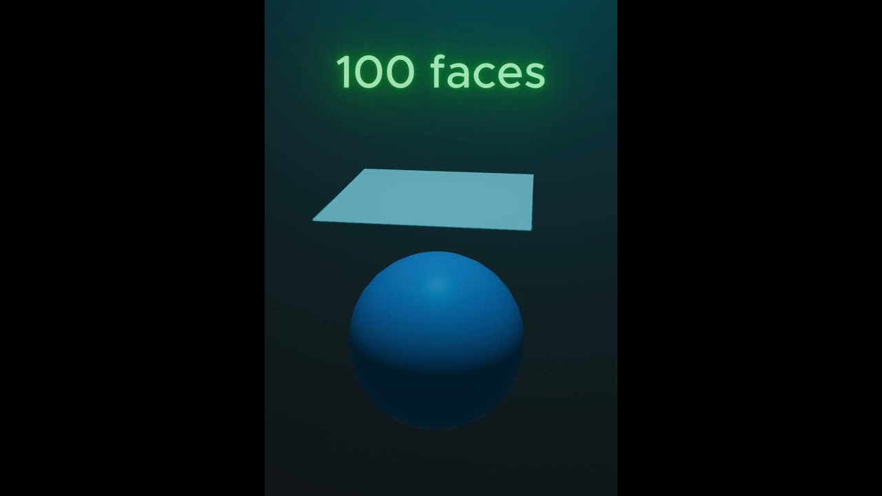 Cloth Simulation 1 vs 100K Faces #blender3d #blender3danimation #3dart #simulation #3danimation