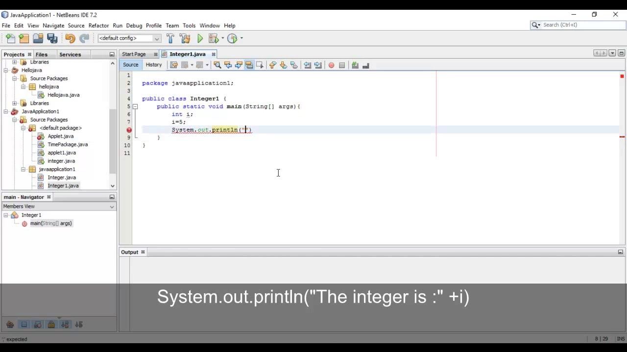 Java Tutorials - Create a program using 