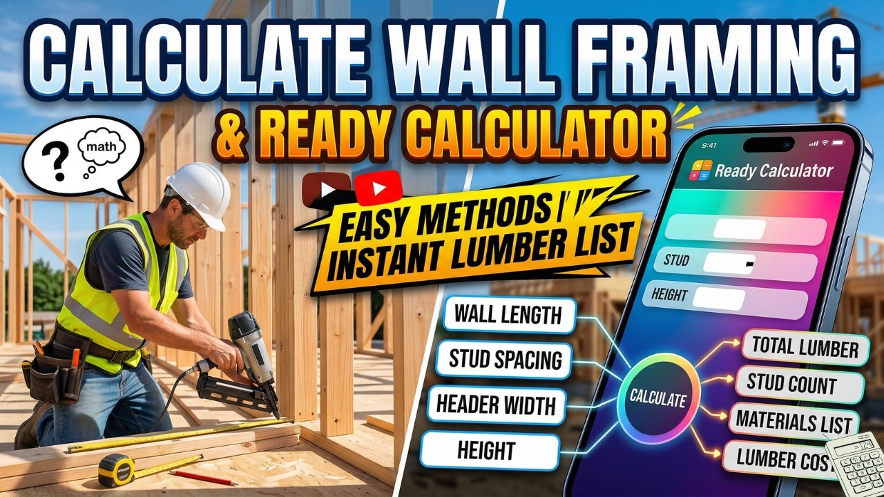 calculate Wall Framing & Ready wall stud Calculator