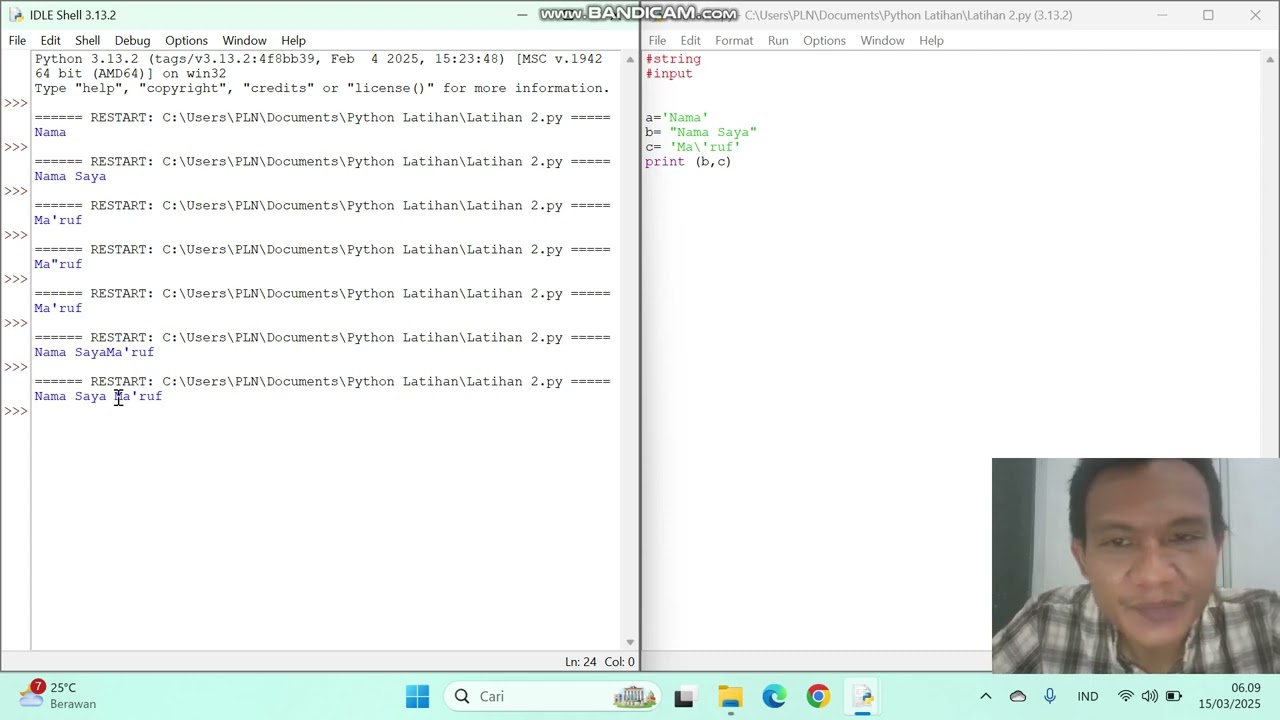 Python Dasar - String dan Input