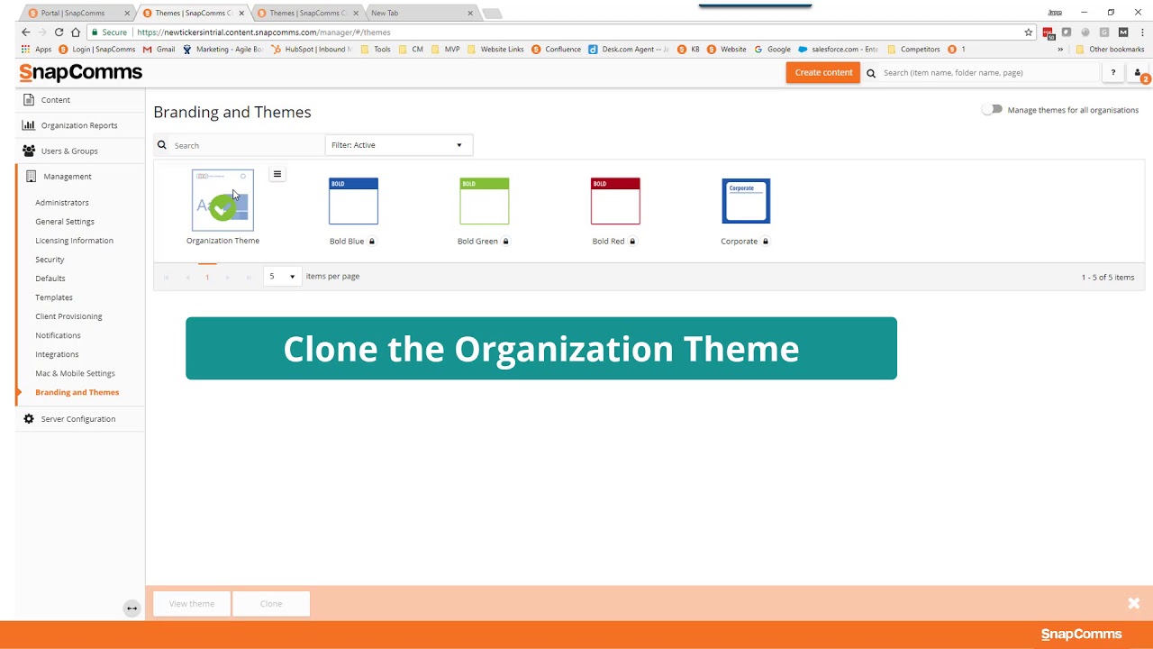How to set up SnapComms themes and branding