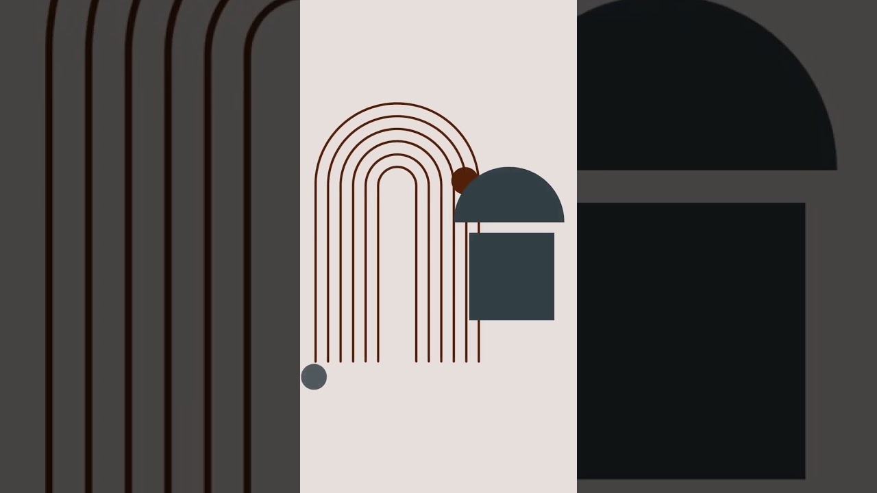 No Sound | Simple Boho Abstract Geometric Minimalist