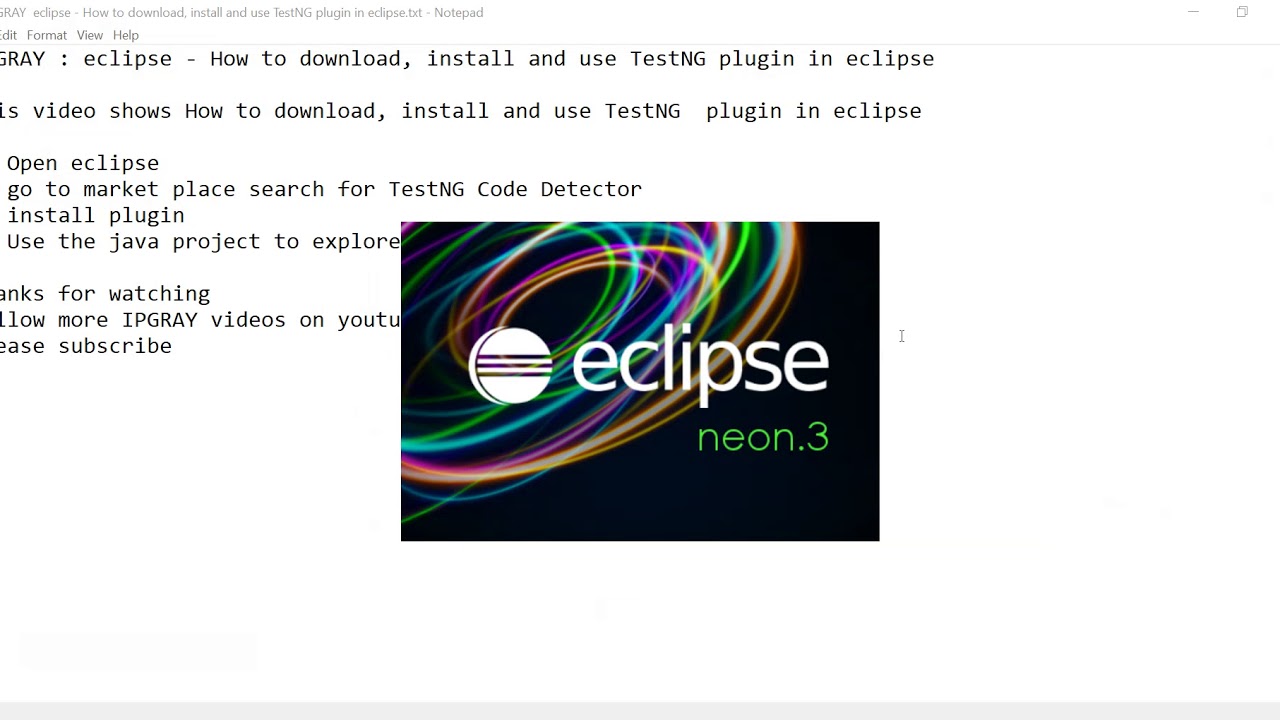 IPGRAY : eclipse - How to download, install and use TestNG plugin in eclipse