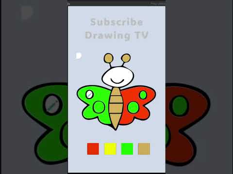 Butterfly coloring page | made DRAWING TV