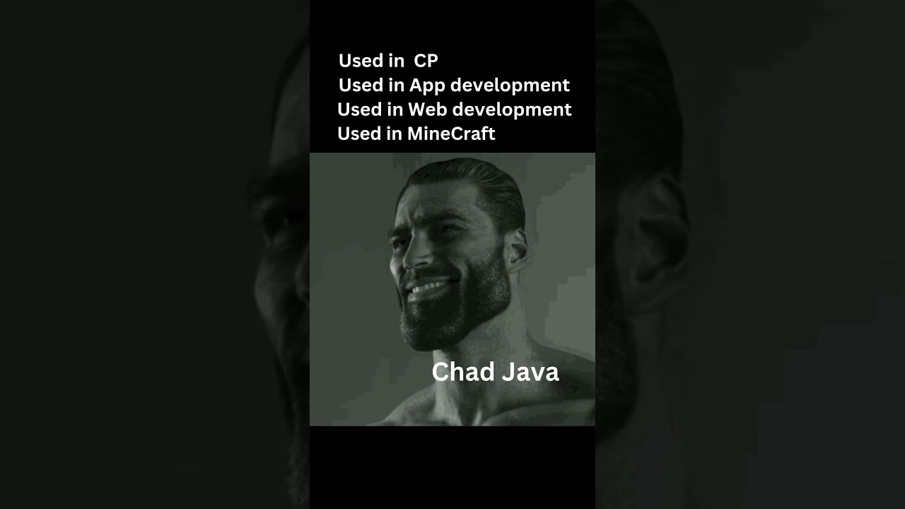 Chad Java. Java Development. Programming memes | #code  #coding #java #javascript #html #css #python
