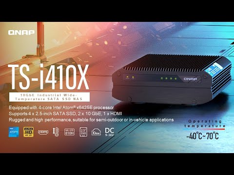 TS-i410X: Industrial 10GbE SATA SSD NAS supports wide-range temperatures for harsh environments