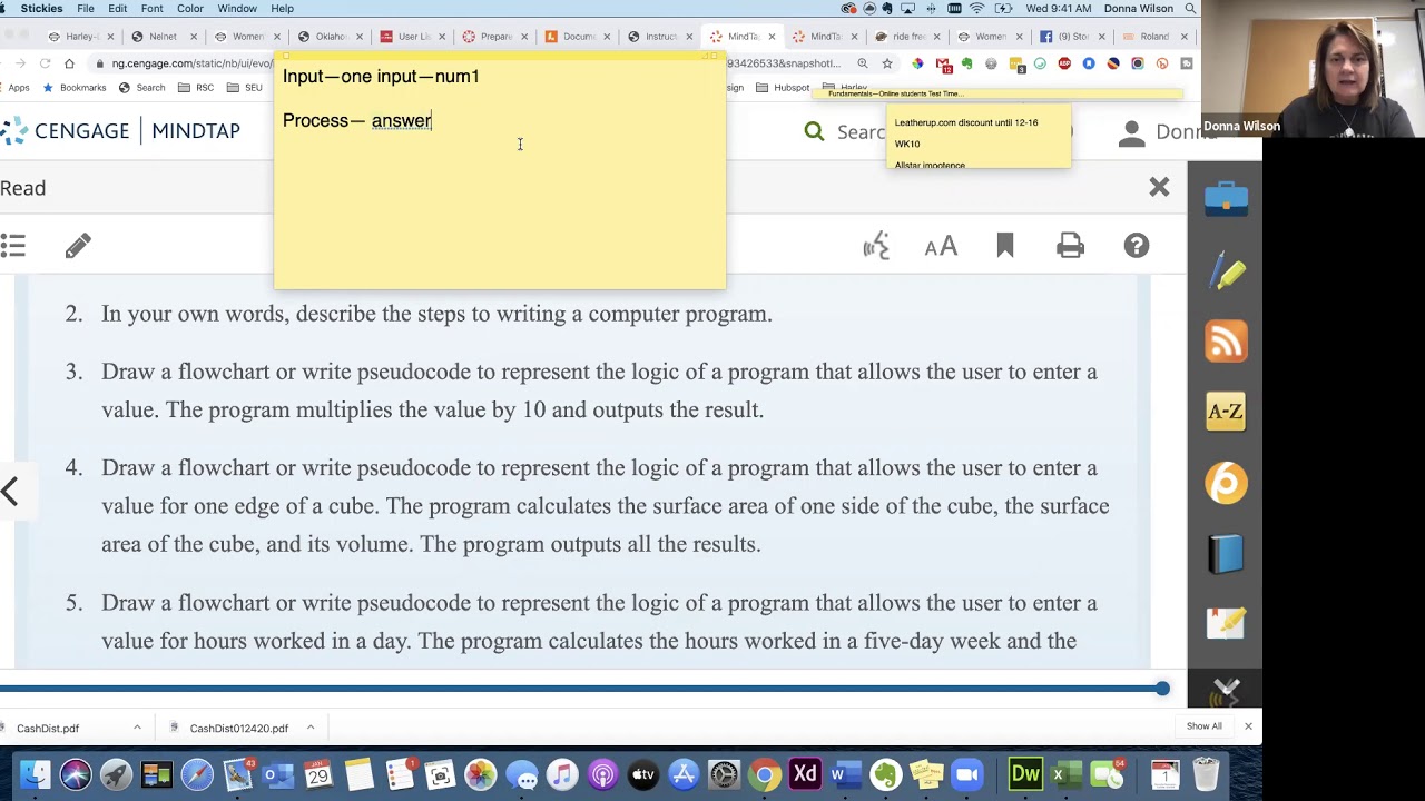 SP290 Week2-2 Chapter 1 Programming Exercises