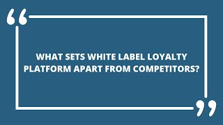 White Label Loyalty Reviews, Cost & Features | GetApp Australia 2024