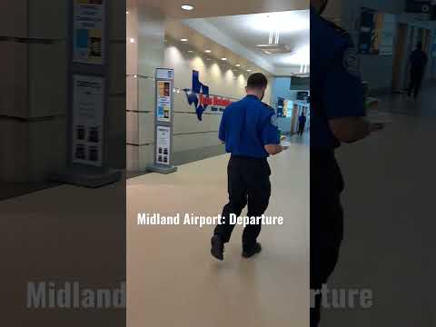 Midland Airport: Departure
