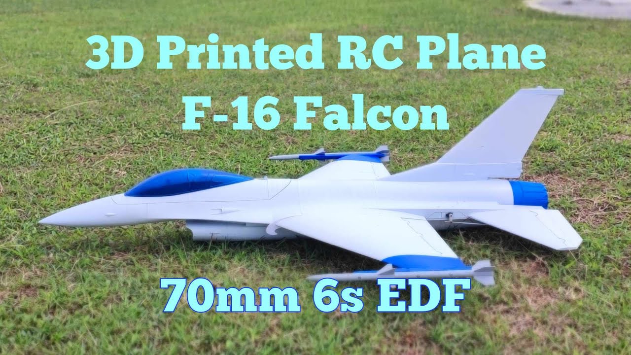 3D Printed RC Plane - OWL F-16 Falcon - 70mm | www.OWLplane.com