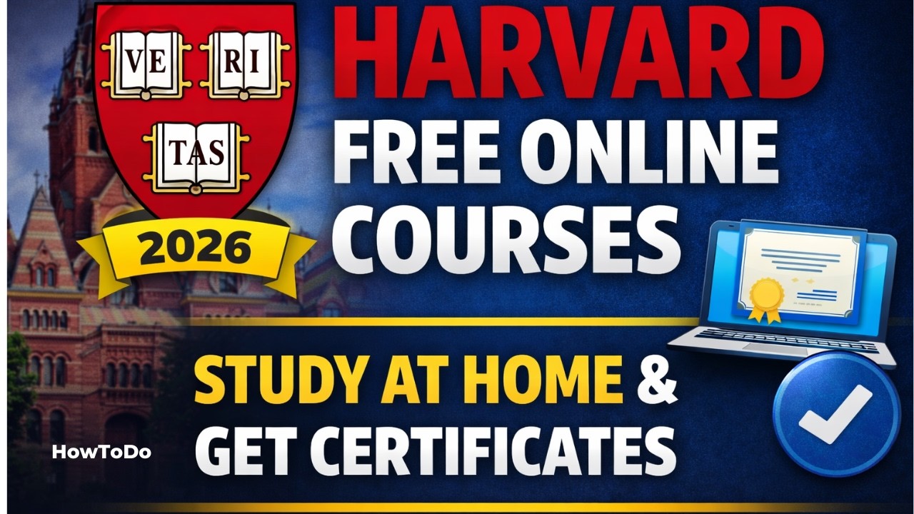 Top Free Online Courses from Harvard University 2026 | Study at Home & Get Certificates