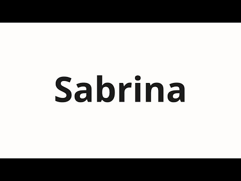How to pronounce Sabrina | Сабрина (Sabrina in Russian)