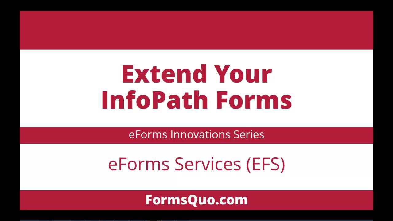 eForms Innovations: Extend