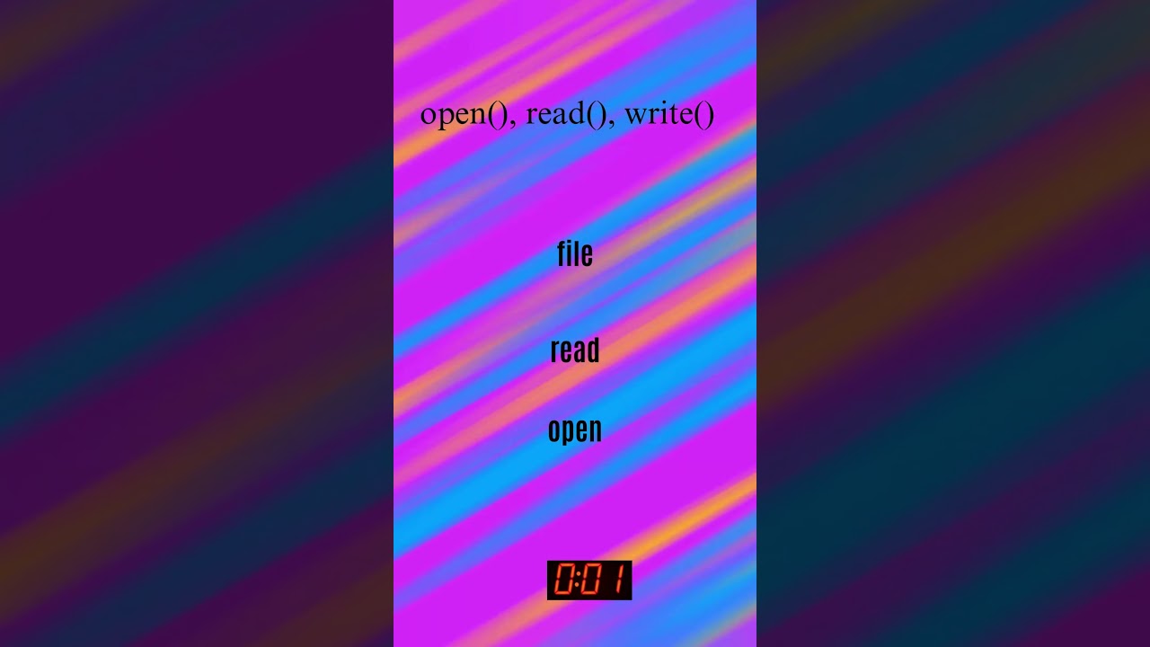 Easy Python  File Handling Read/Write files
