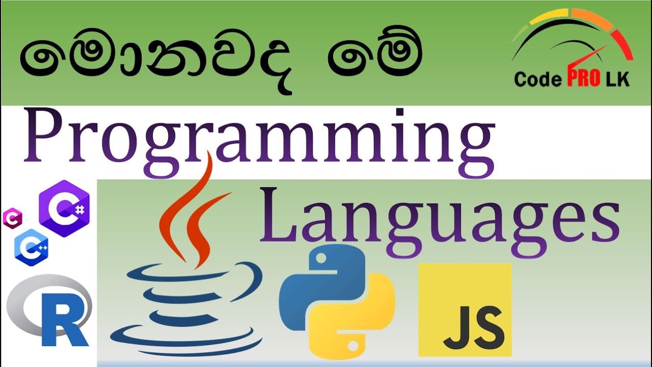 Programming Languages - Java | Python | JavaScript | C++ | Sinhala