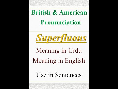 Superfluous meaning| English difficult words| #shorts