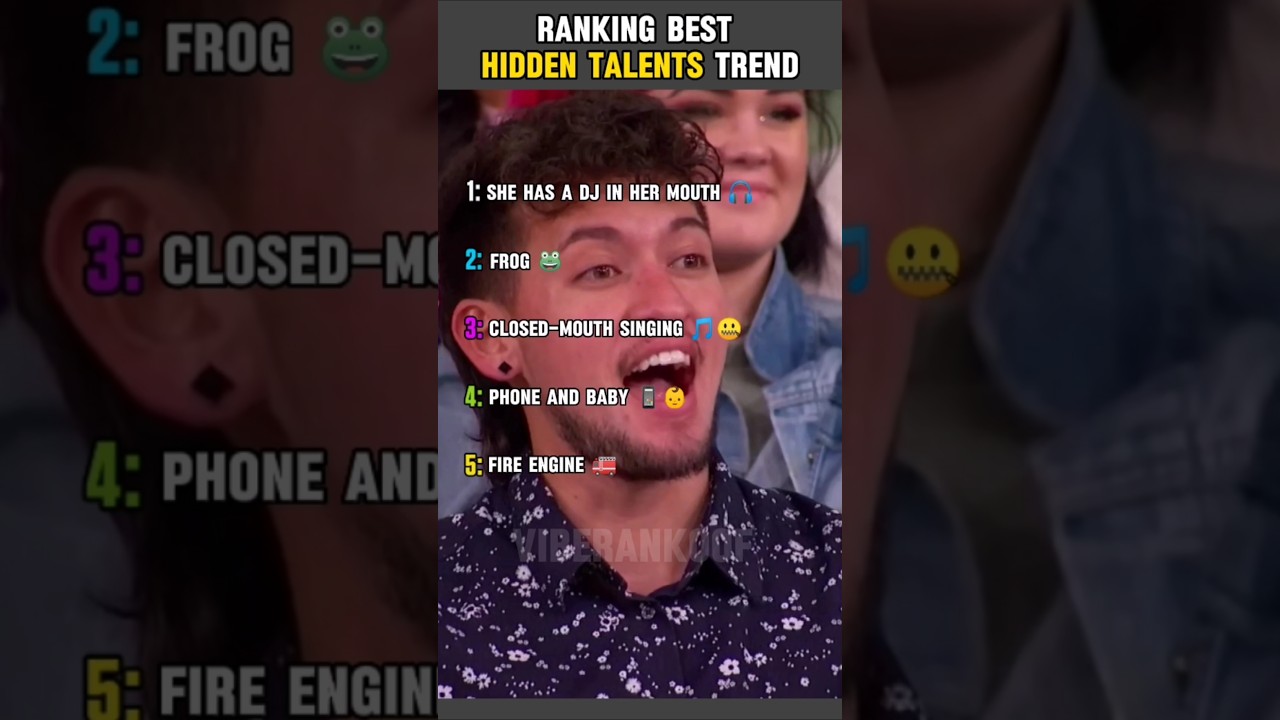 Ranking Best HIDDEN Talents Trend#hiddentalent