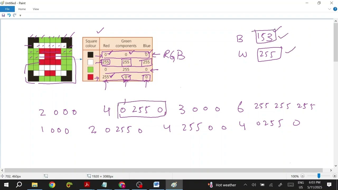 Chapter 1 - Run Length Encoding  PPQ  + Calculating % compression