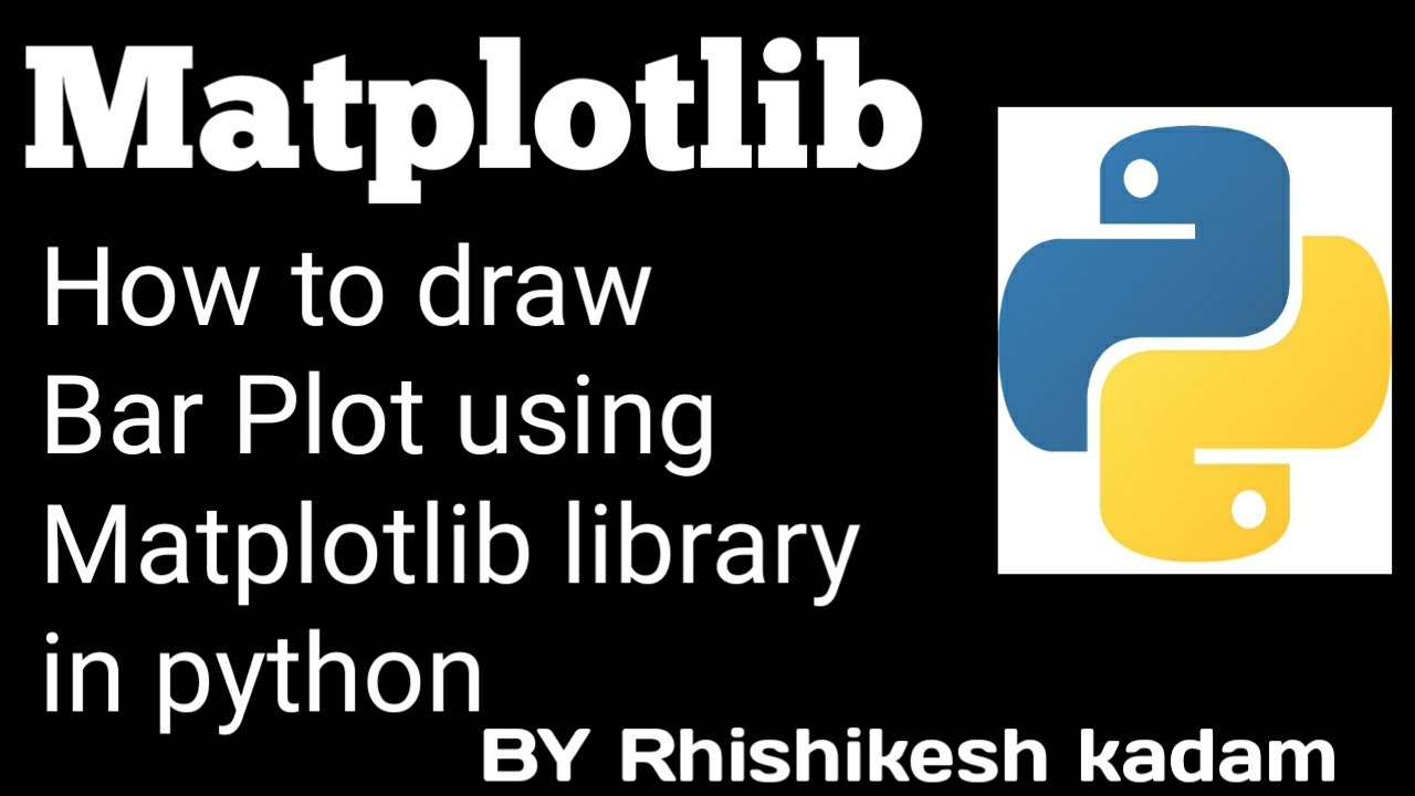 Tutorial 36 : How to draw a Bar Plot using Matplotlib library in python | jupyter notebook