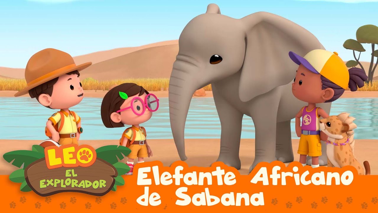 El Elefante Africano de Sabana (Español) - Leo, El Explorador Episodio |Animación - Familia - Niños