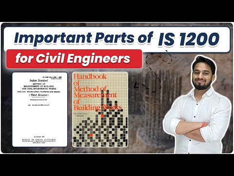 Important Parts of IS 1200 | Handbook of Method of Measurement of Building Works | IS Code 1200 Part