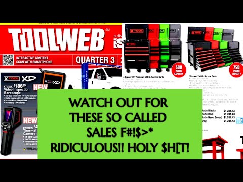 TOOLWEB INDEPENDENT TOOL FLYER THESE GUYS ARE SALTY!! ISN