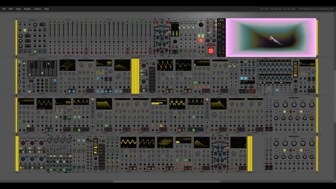 Voyage X - 1 hour mind regeneration - VCV Rack generative ambient patch