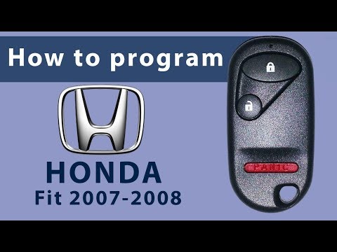 How to Program Keyless Entry Remote Key Fob for Honda Fit 2007-2008