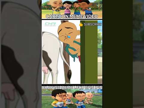 #shorts || funny drawing meme video Upin Ipin. #drawingmemes