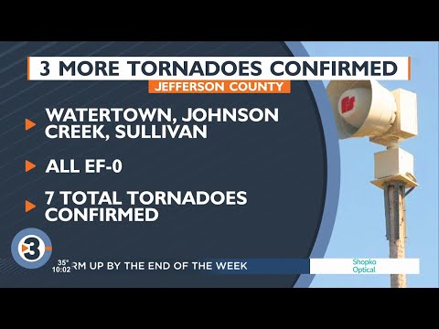 3 tornadoes touched down in Jefferson County last week, NWS says